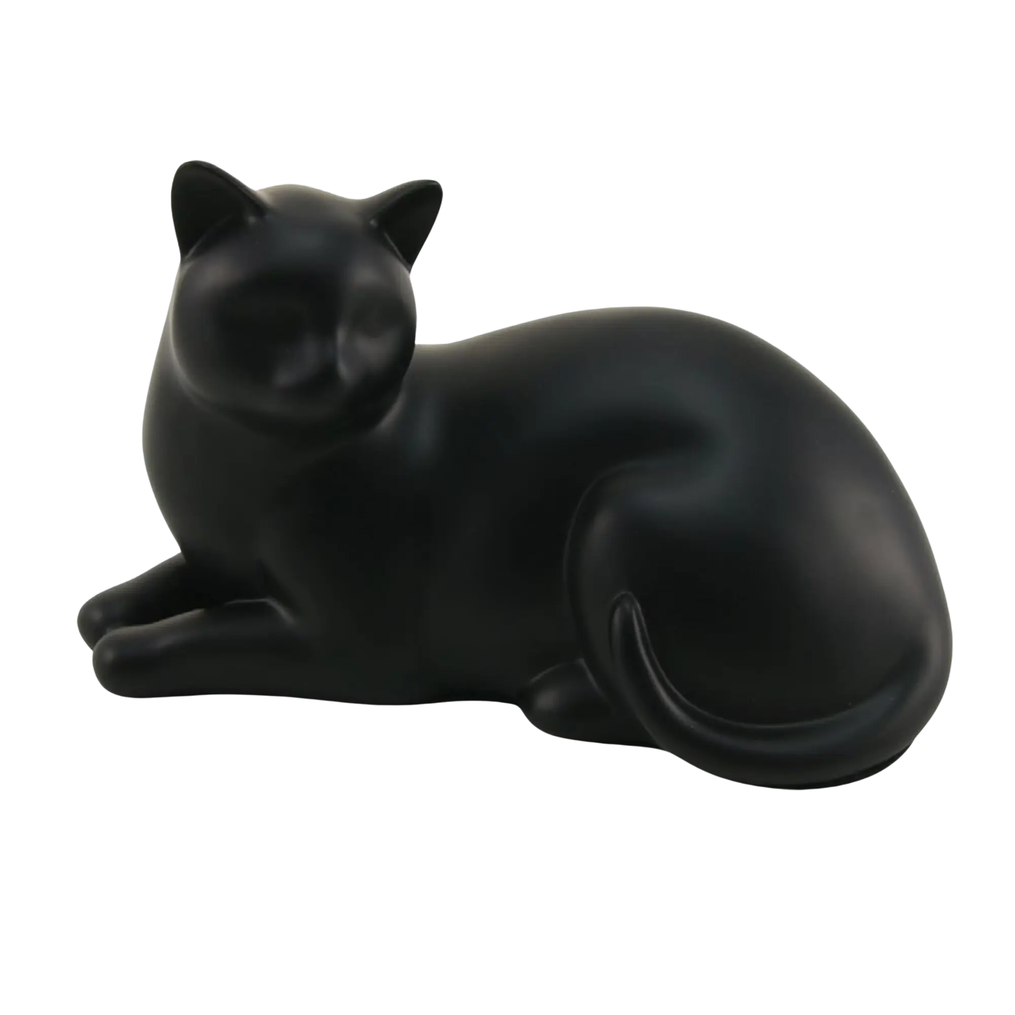 Cozy Cat Black Pet Urn – Titan Casket | Pet