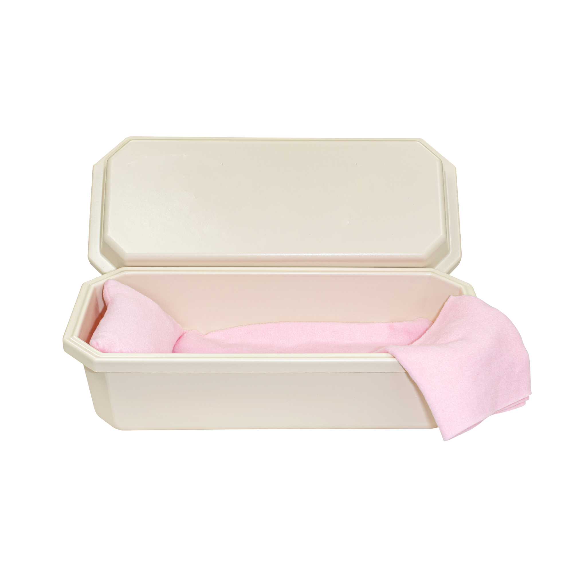Only $189 - Almond Pet Casket With Pink Interior For Your Pet - Plastic ...