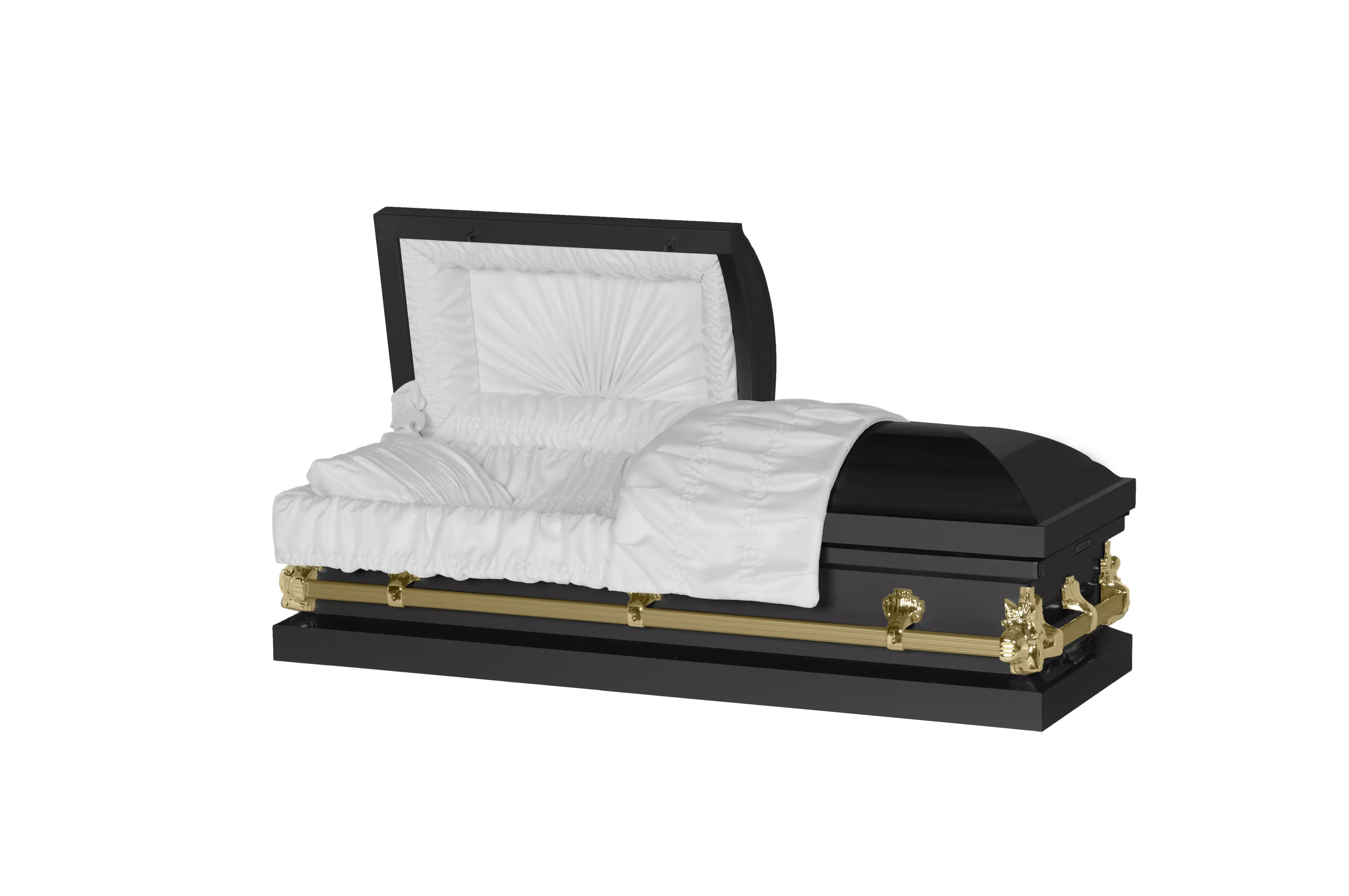 Black and Gold Pet Casket For Your Pet - Caskets for Dogs and Cats ...