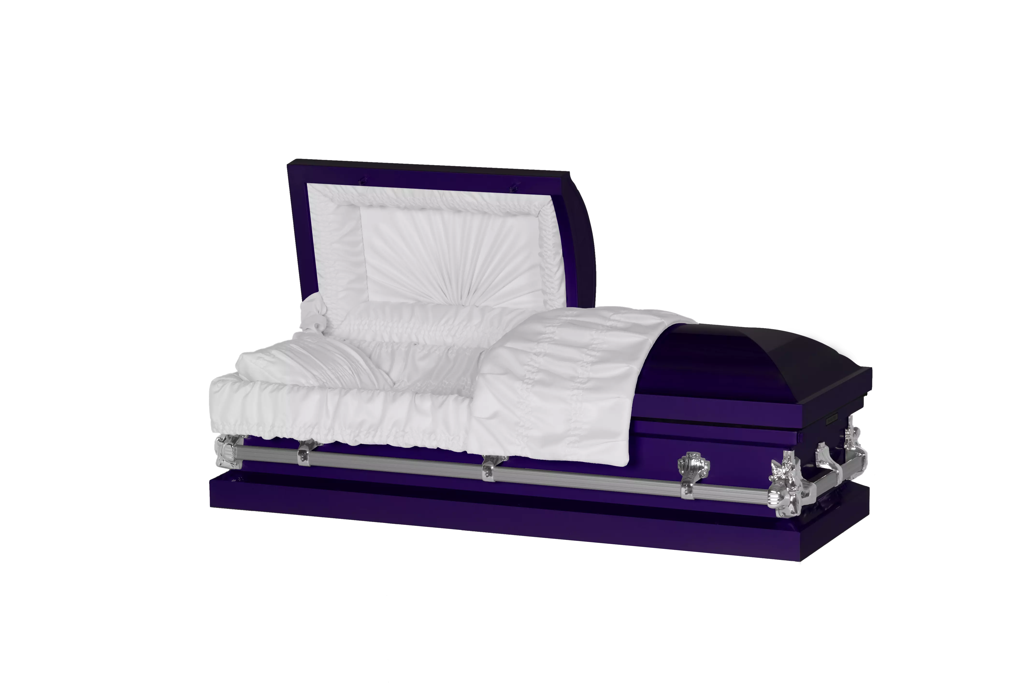 Purple Pet Casket With White Interiors For Your Pet - Cat and Dog ...