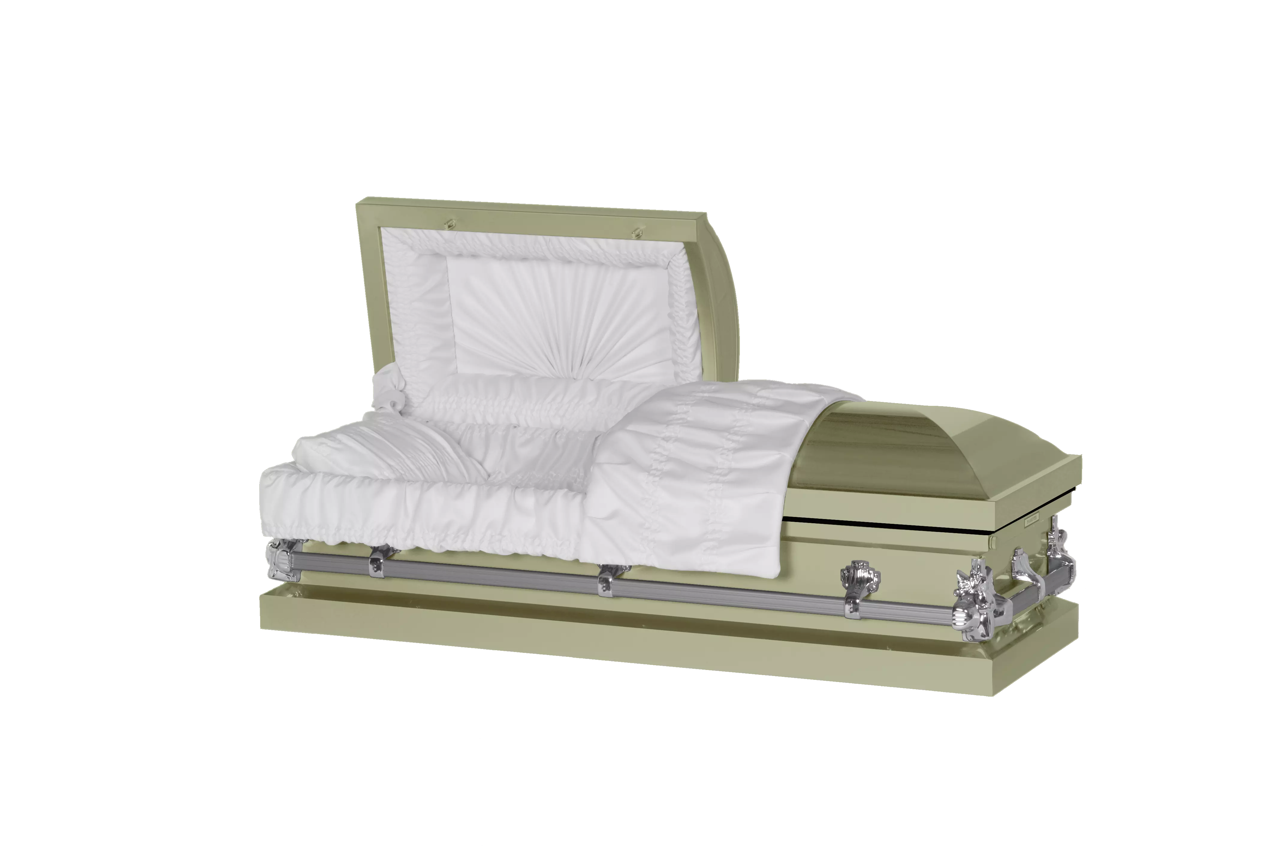 Soft Yellow Pet Casket With White Interiors For Your Pet - Cat and Dog ...