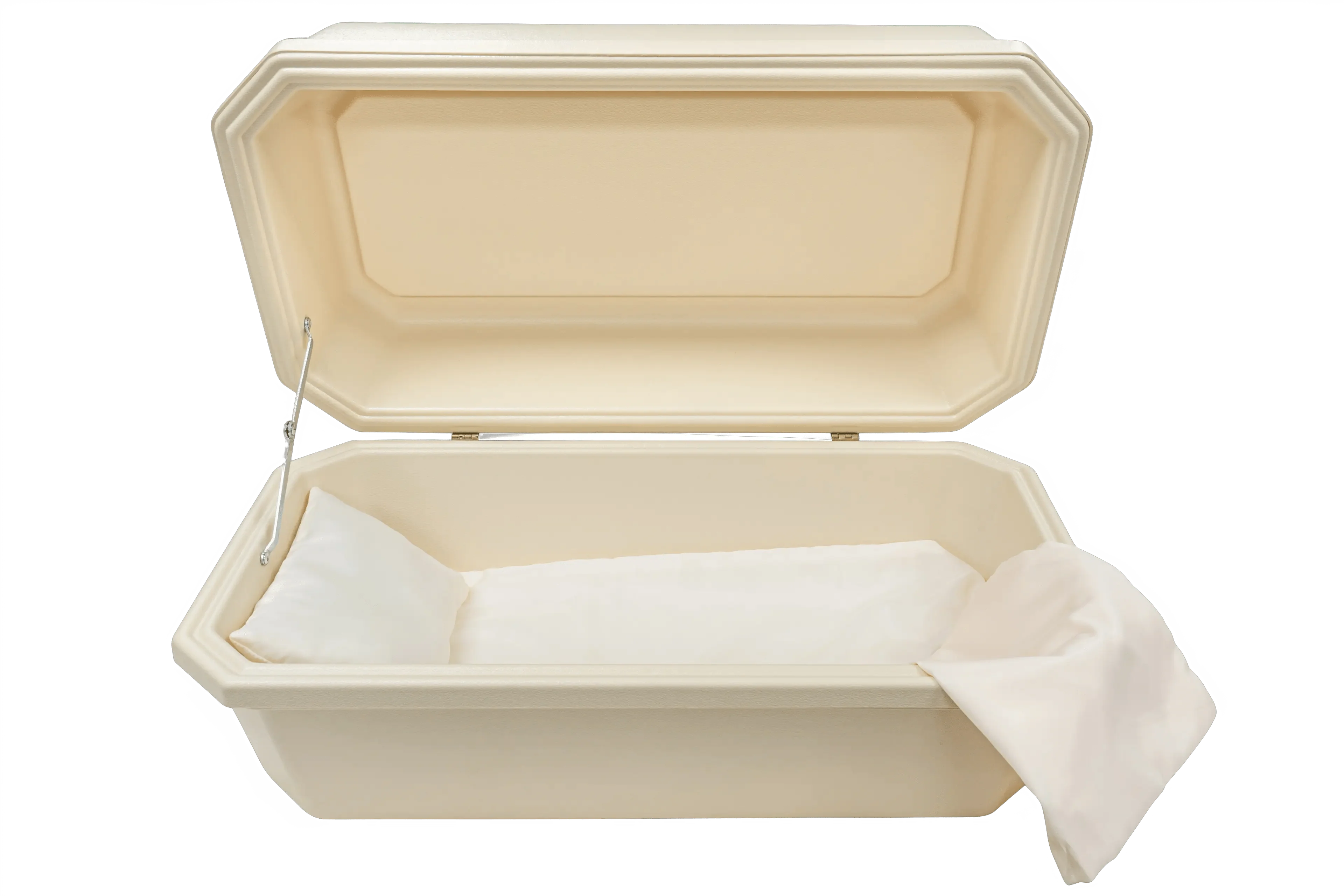 Only $249- Almond Pet Casket With Rosetan Interior for your cat and dog ...